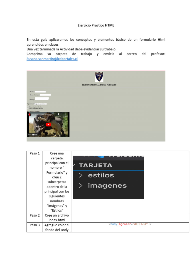 PDF - Ejercicio Practico HTML | PDF | HTML | Software
