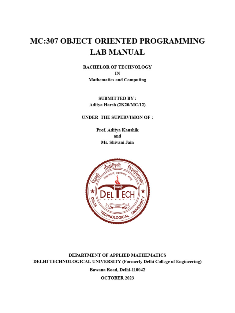 Os Manual | PDF | Class (Computer Programming) | Method (Computer Programming)