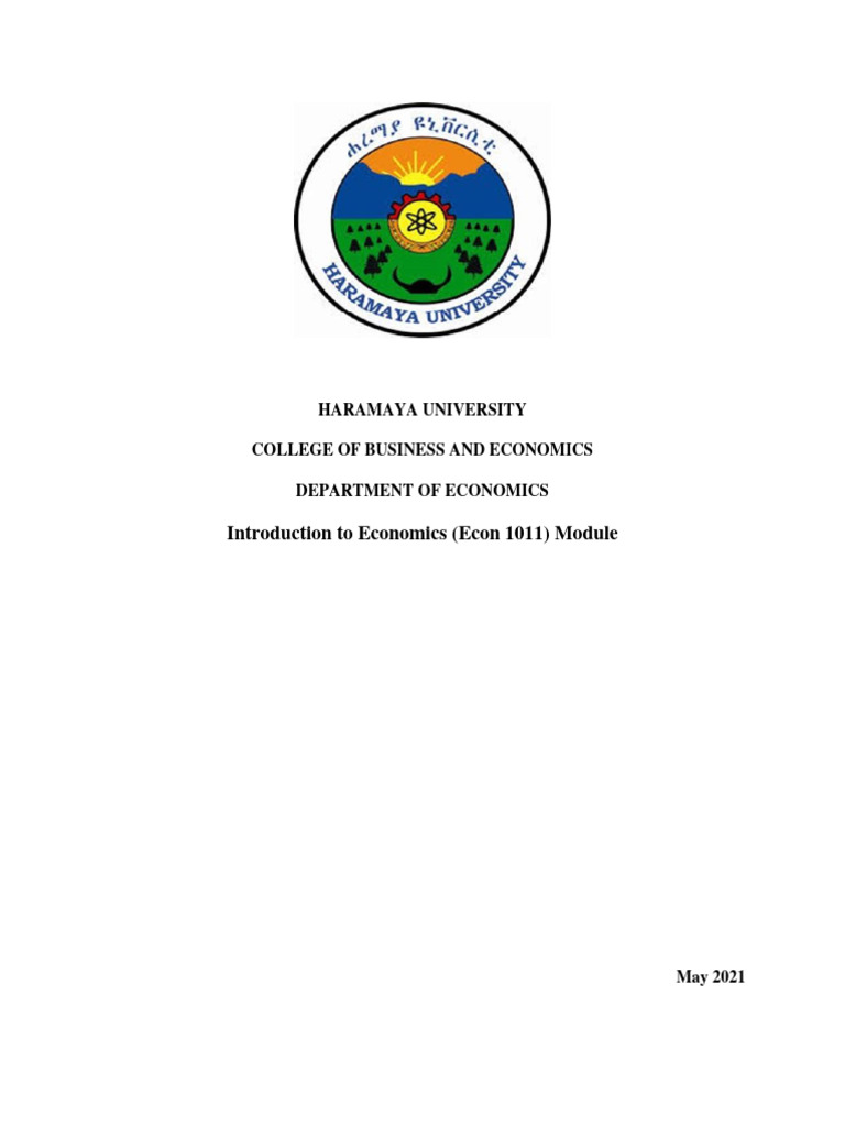 Final Intro Economics Module | PDF | Economics | Macroeconomics