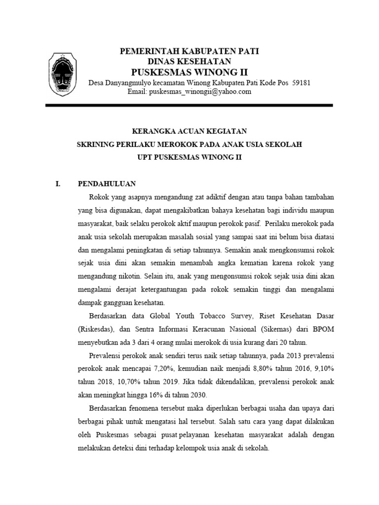 Kak Skrining Rokok | PDF