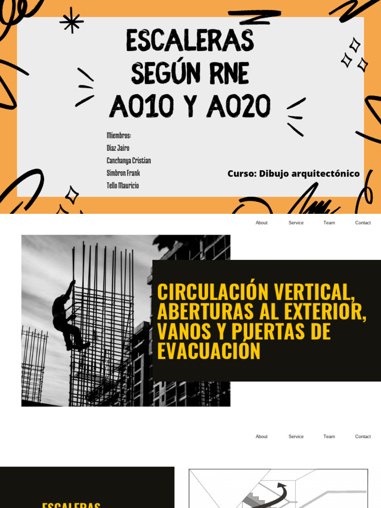 Escaleras - Dibujo Arquitectonico NTP | PDF | edificio | Escalera