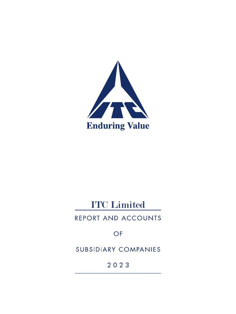 ITC Subsidiary 2023 | PDF | Internal Control | Audit