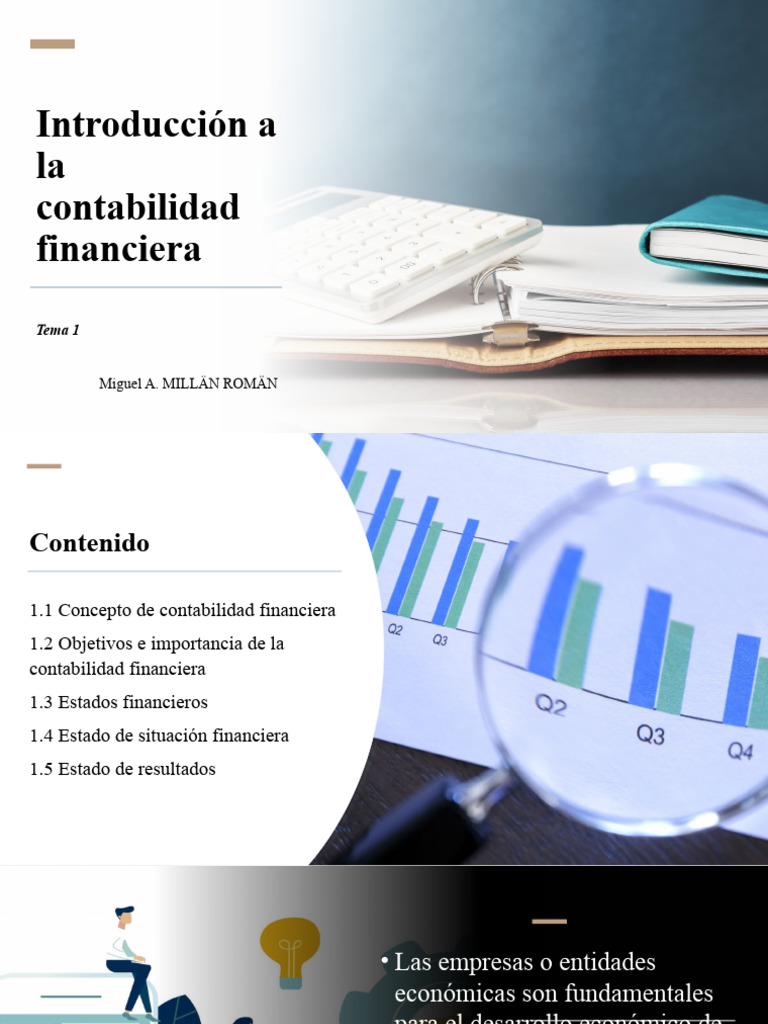 Tema 1. Introducción a La Contabilidad Financiera | PDF | Contabilidad | Estado financiero