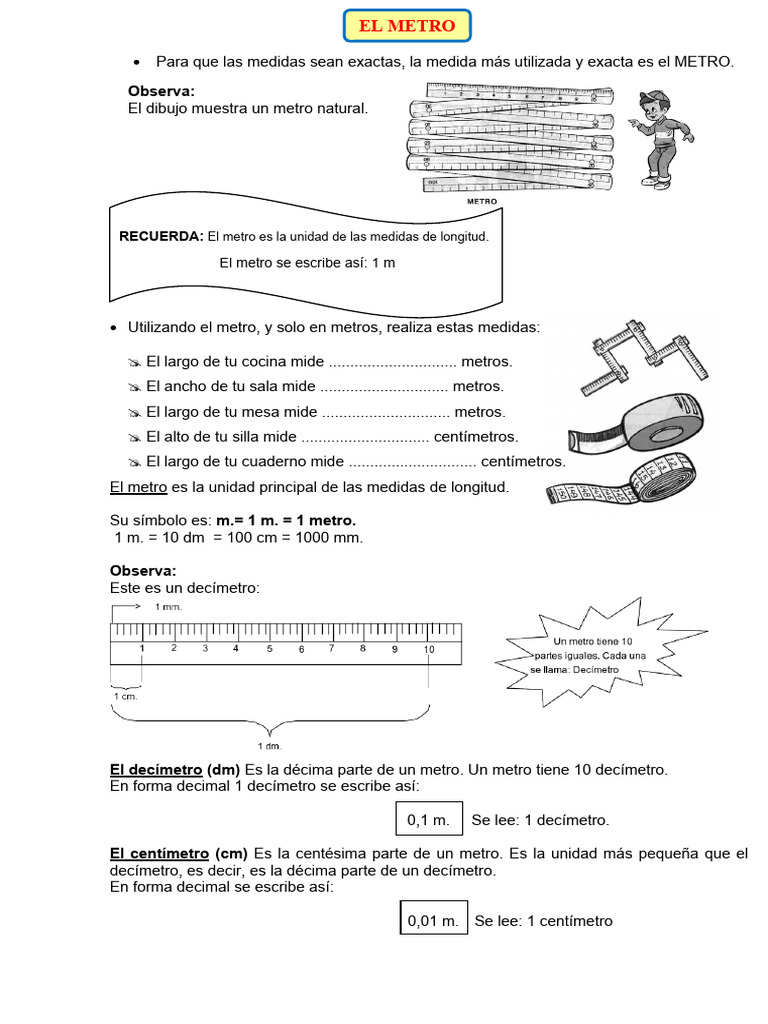 El Metro Ficha | PDF | Metro | Distancia