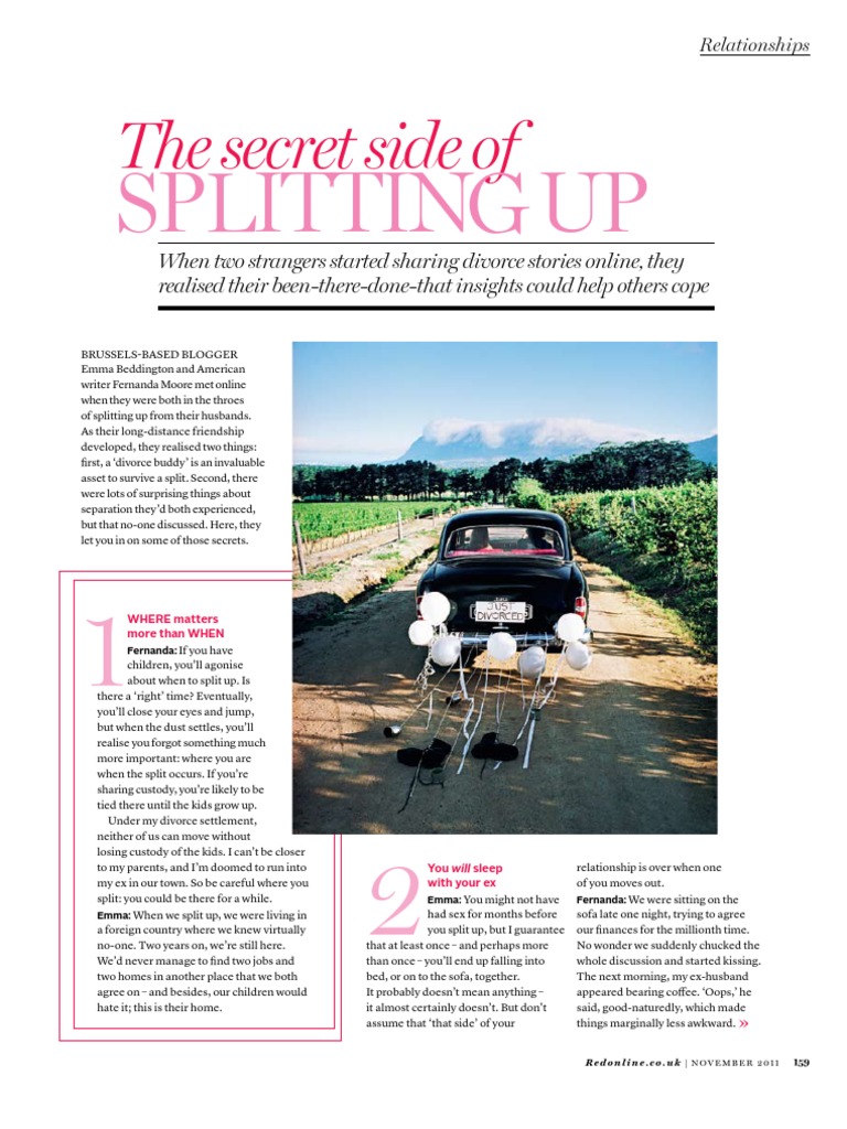 The Secret Side of Splitting Up (Red) | PDF | Divorce | Family