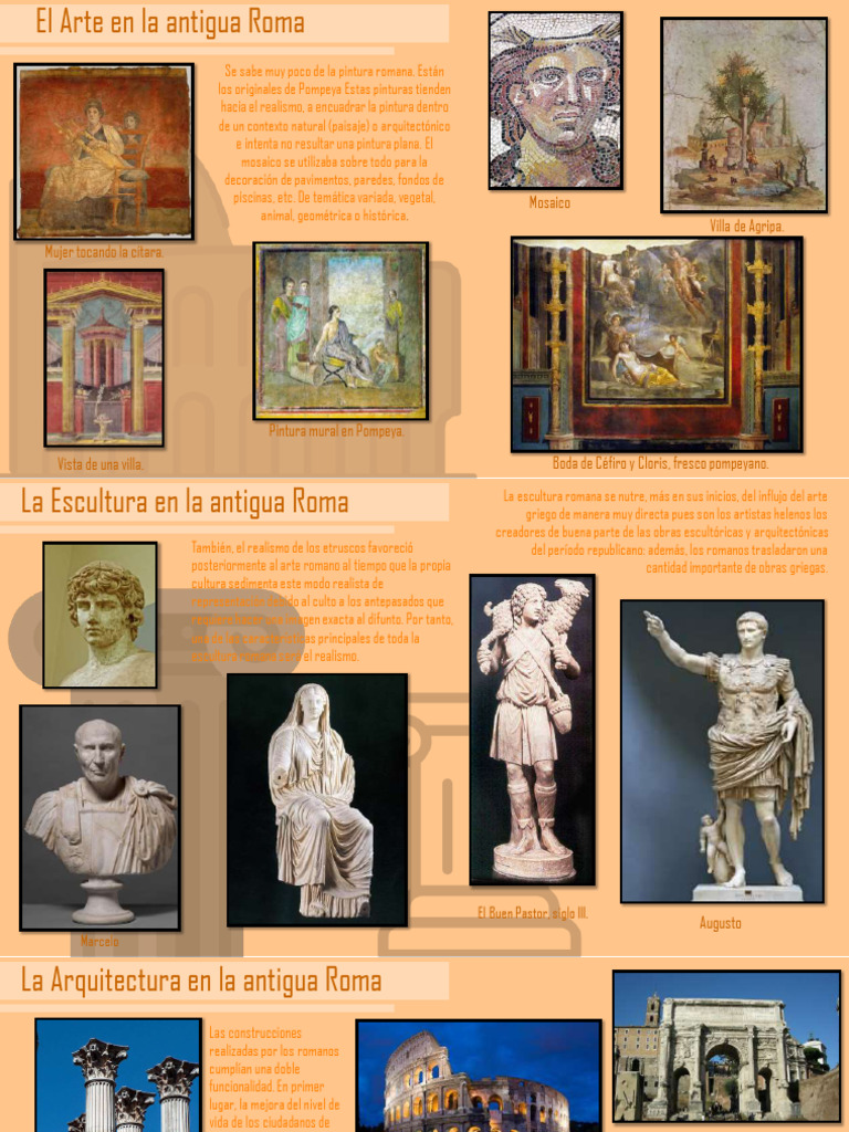 El Arte en La Antigua Roma | PDF | imperio Romano | Escultura