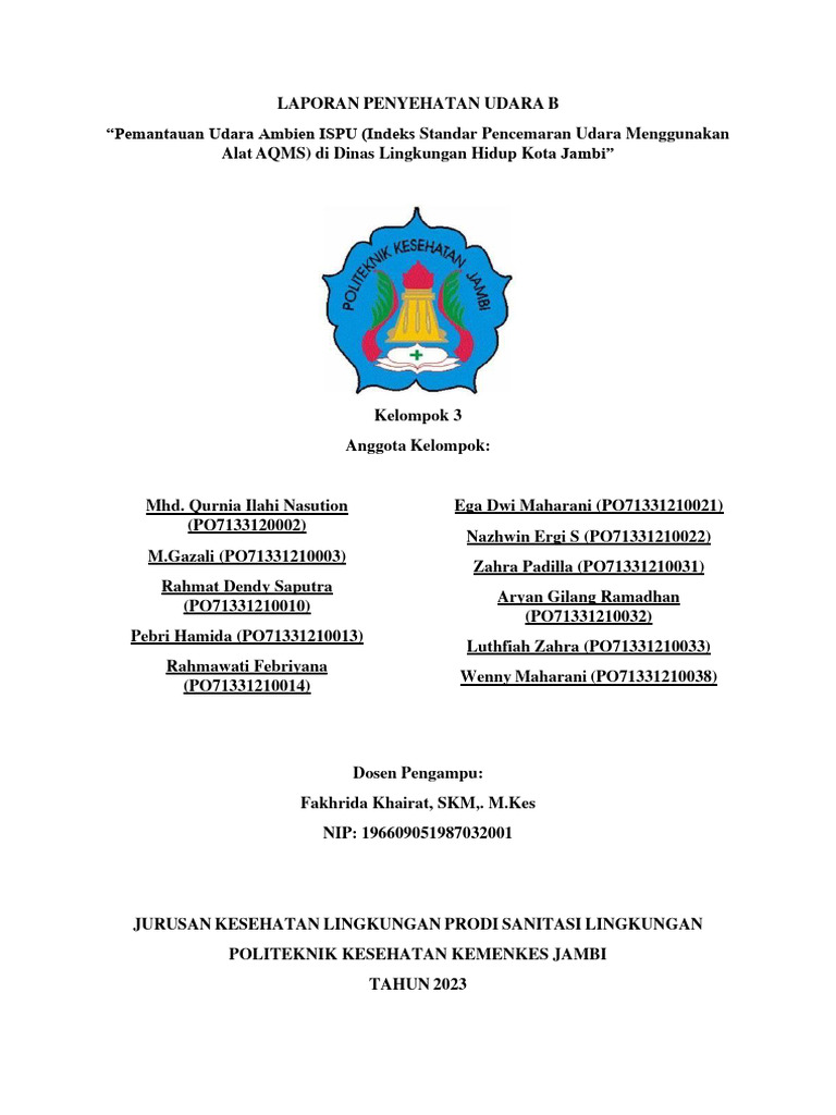 Laporan Ispu DLH Kota Done 2 | PDF | Kesehatan Holistik | Teknologi ...