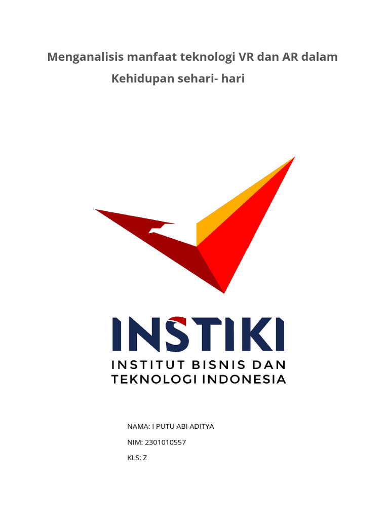 Menganalisis Manfaat Teknologi VR Dan AR Dalam | PDF | Teknologi & Rekayasa