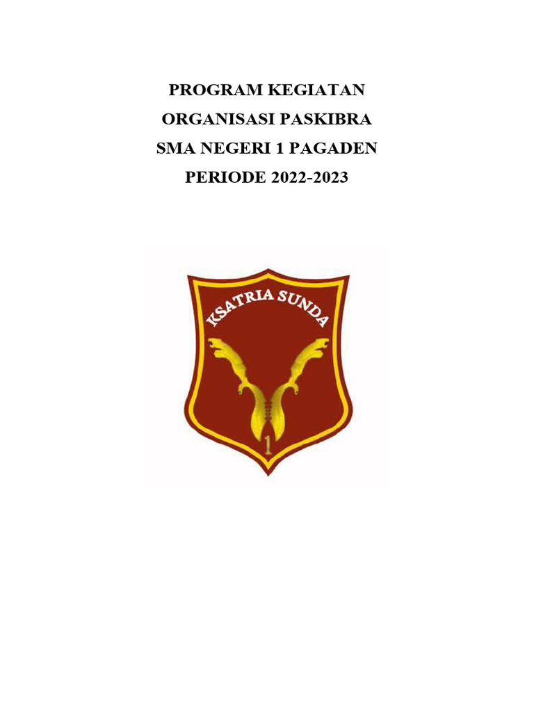 Program Kerja Paskibra | PDF | Karier & Perkembangan