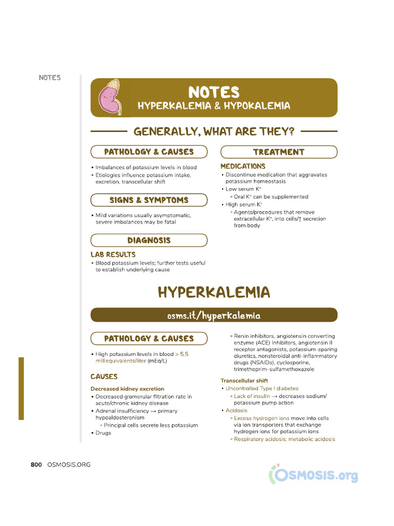 Osmosis Kalemia | PDF