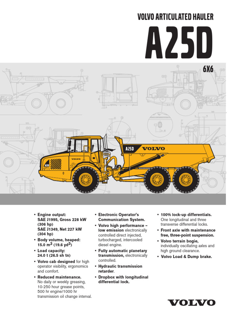 Volvo A25d 2003 | Download Free PDF | Horsepower | Automatic Transmission