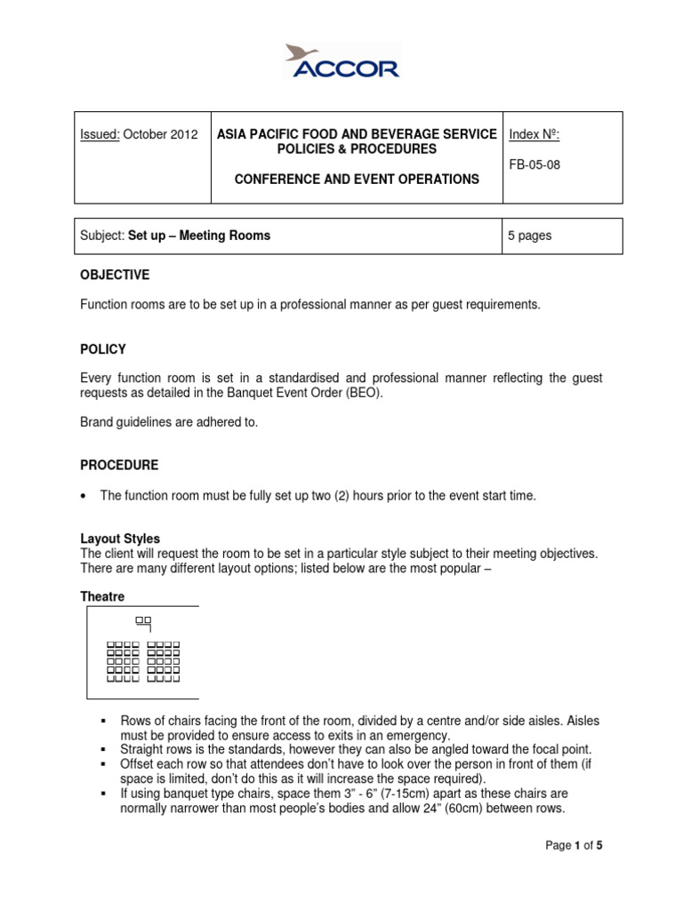 Set Up - Meeting Room | PDF