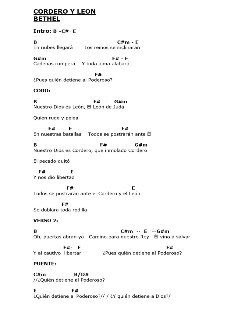 Cordero y Leon B | PDF