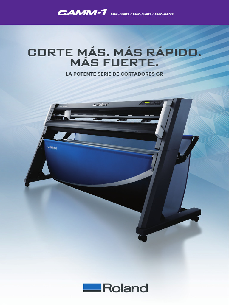 CAMM 1 GR 640 Cortadoras | PDF | Software | Arrastrar (Física)