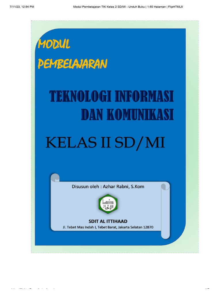 Modul TIK Kelas 2 SD/MI | PDF