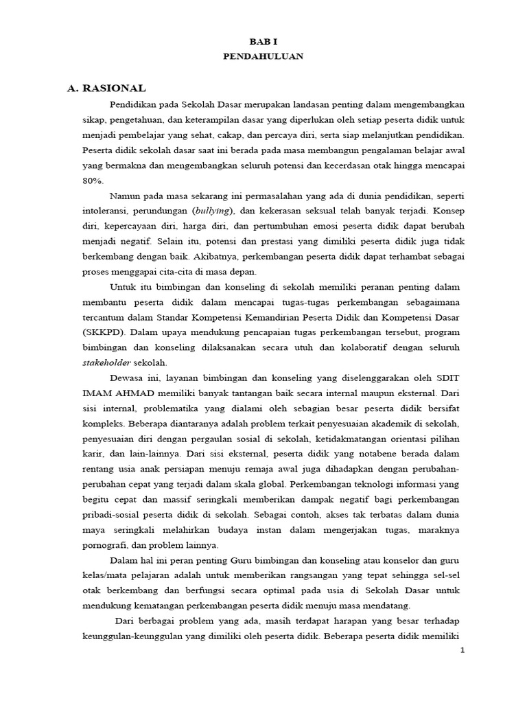 Program BK SD | PDF | Karier & Perkembangan | Ilmu Sosial