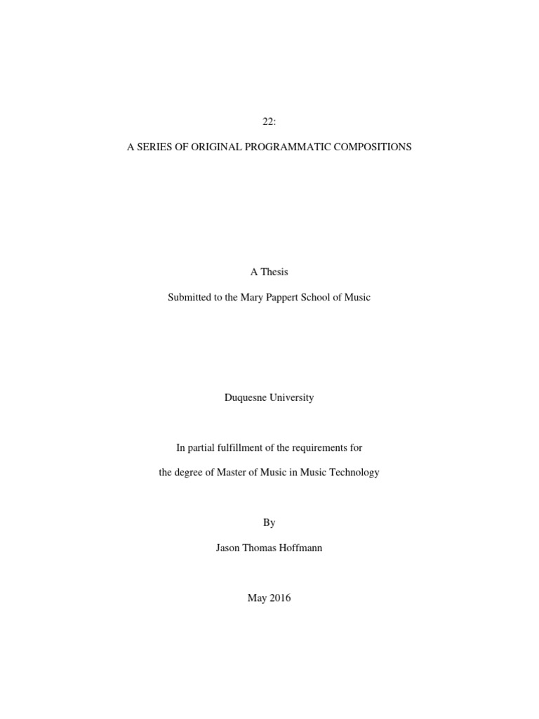 22: A Serie of Original Programmatic Compositions | PDF | Chord (Music ...