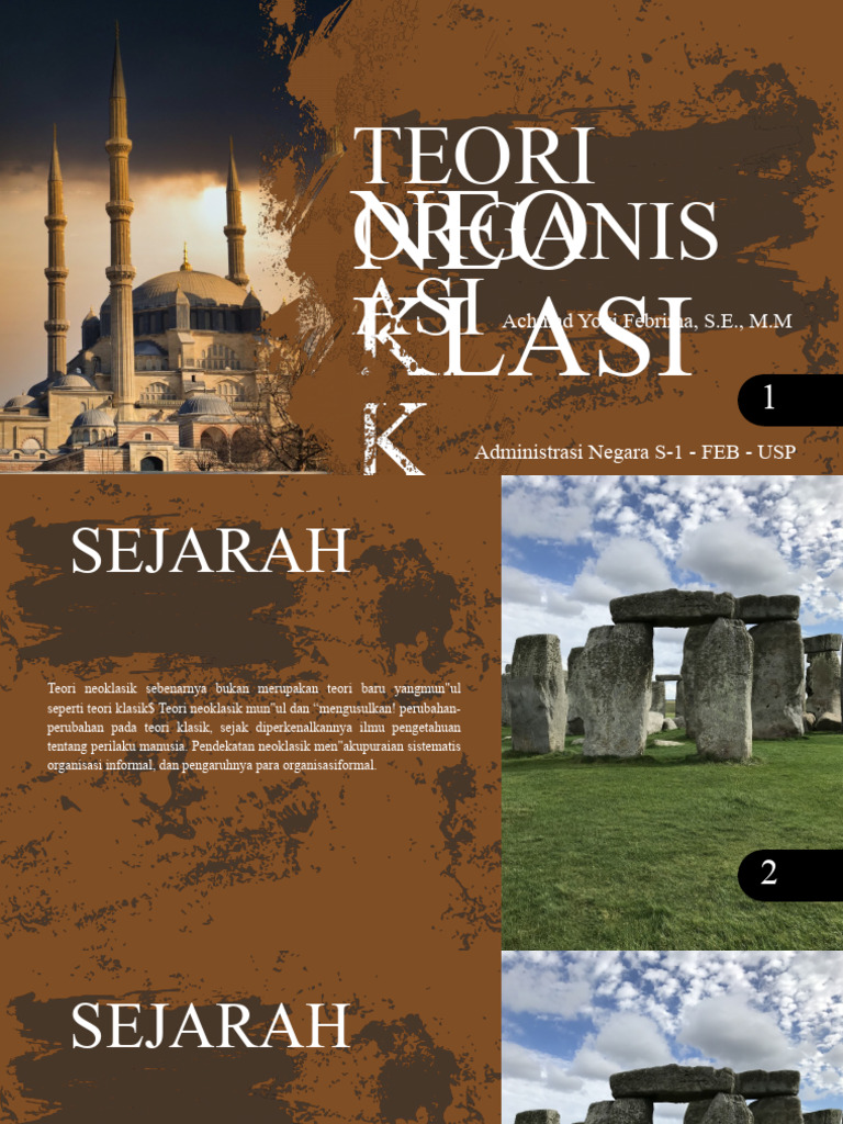 Sejarah teori neo klasik | PDF