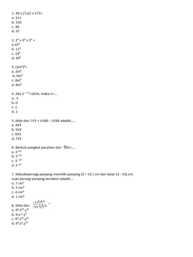 Mat PTS 9 | PDF | Komputer