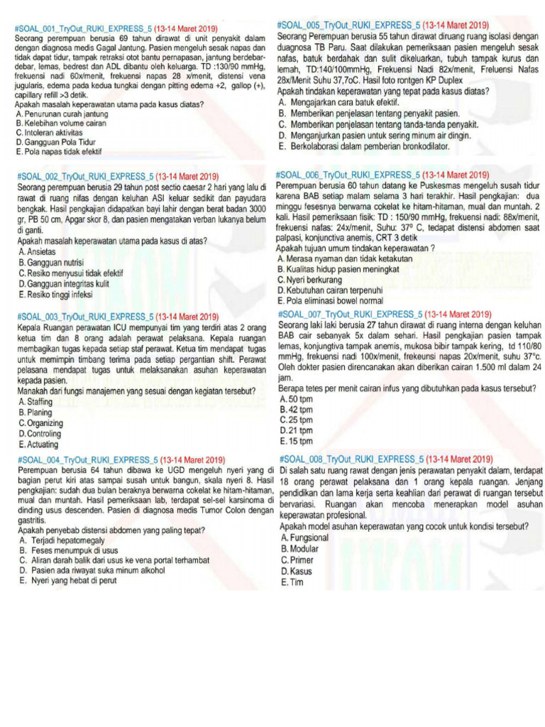 Kumpulan Soal Ukom Expres-1 | PDF