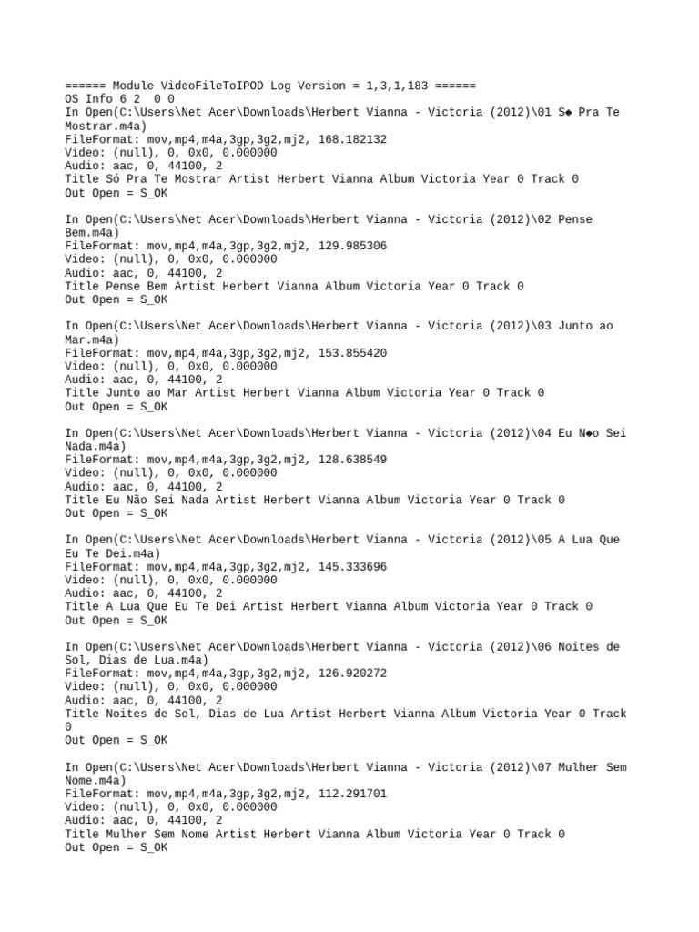 Free3GPVideoConverter Log | Download Free PDF | Bit Rate | Streaming Media