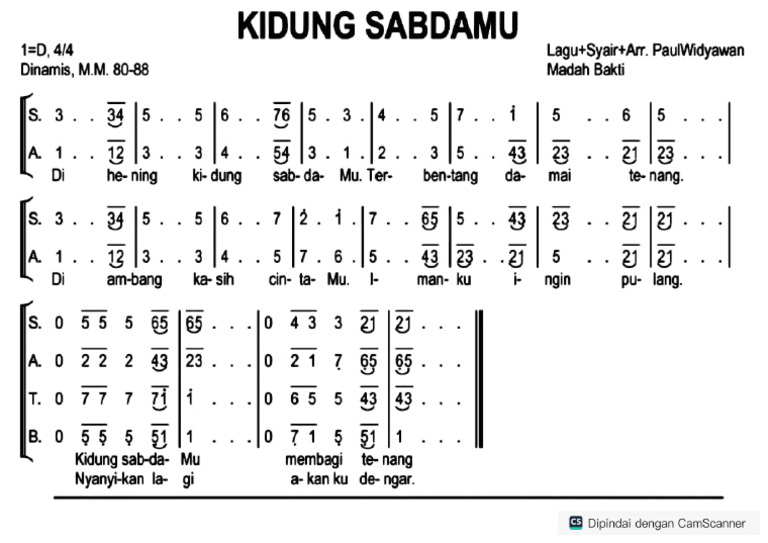 Kidung Sabdamu | PDF