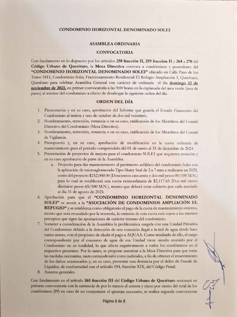 Condominio Horizontal Solei | PDF