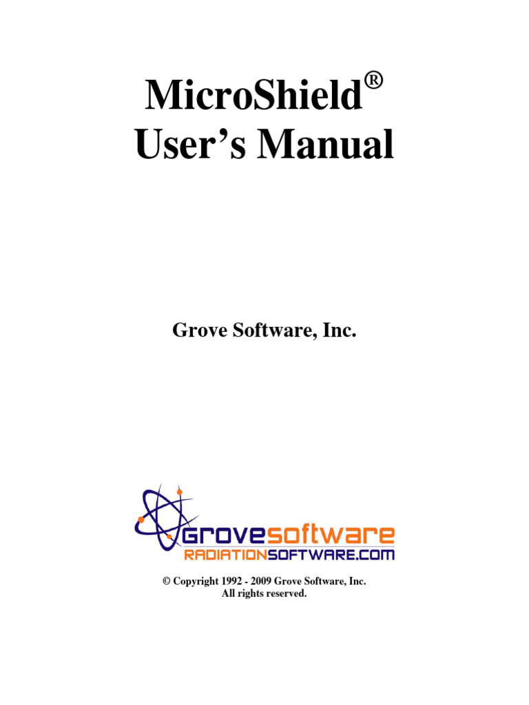 MicroShield Manual | PDF | Installation (Computer Programs) | Proprietary Software