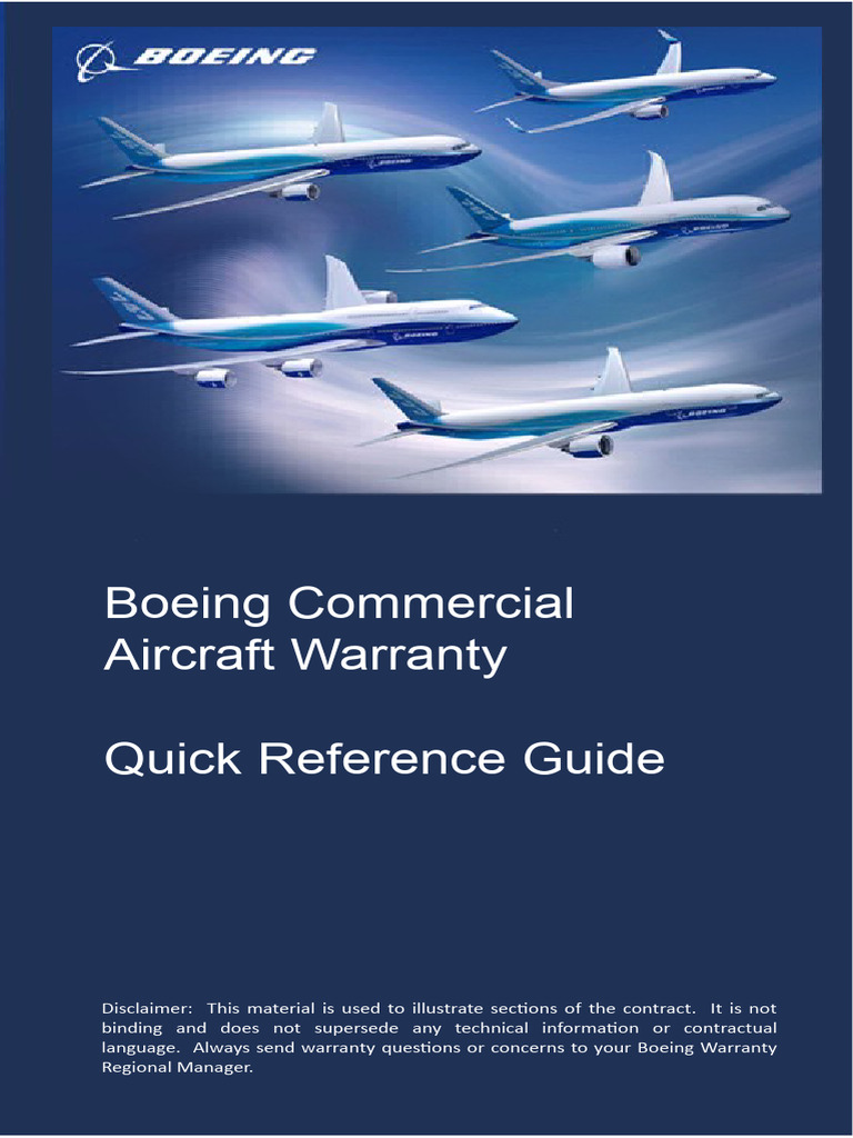 Warranty Quick Reference Update 2017 - Reformat | PDF | Boeing ...