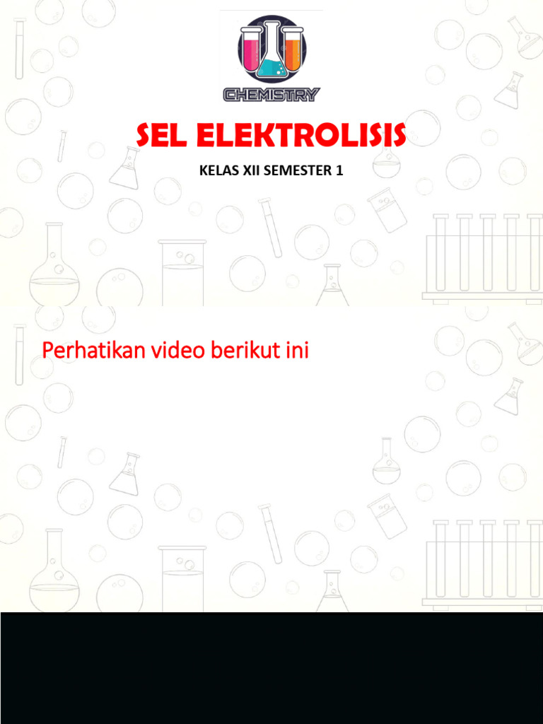 Sel Elektrolisis | PDF | Sains & Matematika