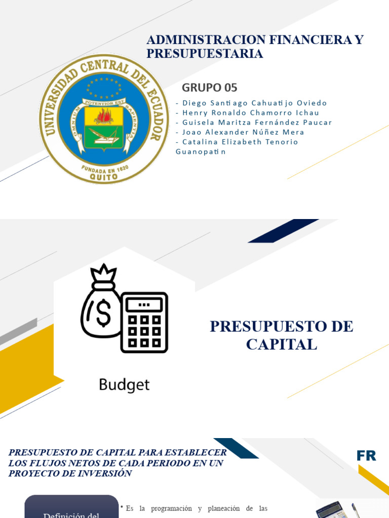 Grupo 05 Presupuesto de Capital | PDF | Tasa interna de retorno | Presupuesto