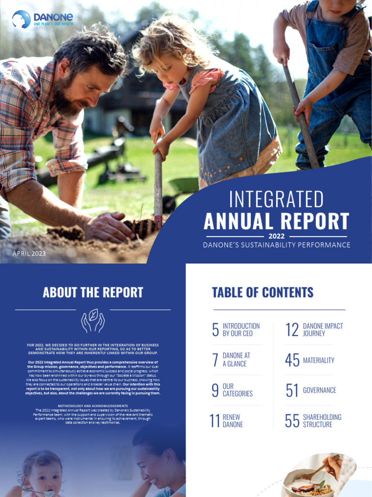 Danone Integrated Annual Report 2022 | PDF | Sustainability | Healthy Diet