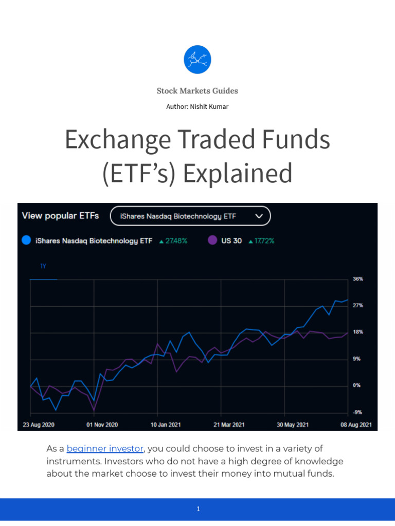 Exchange Traded Funds ETFs Explained | PDF | Exchange Traded Fund ... Exchange Traded Funds ETFs Explained | PDF | Exchange Traded Fund ...