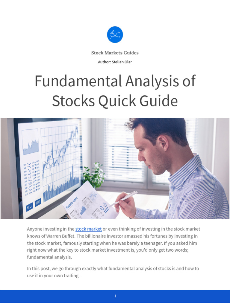 Fundamental Analysis of Stocks Quick Guide | PDF | Dividend | Stocks