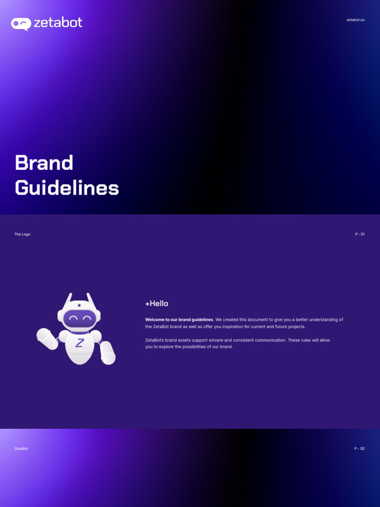 Zetabot Brand Guidelines | PDF | Logos | Rgb Color Model