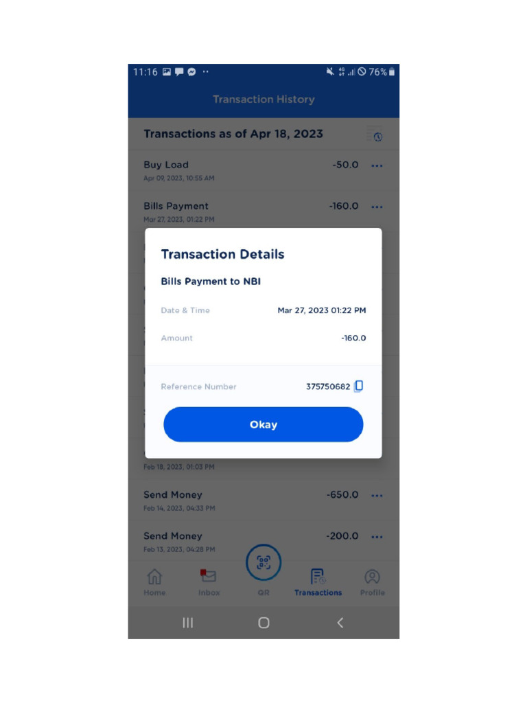 NBI Gcash Transaction | PDF