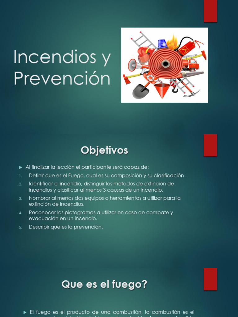 Clase Nro. 1 - Incendios y Prevención | Descargar gratis PDF ...