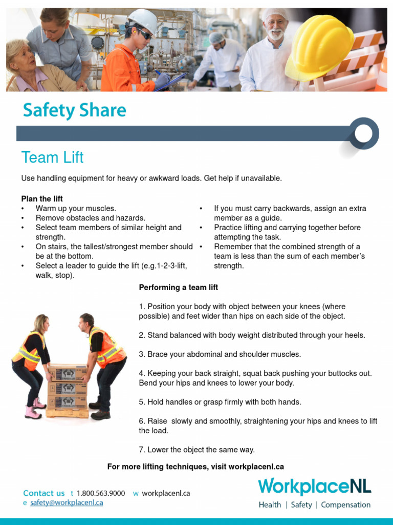 Safe Lifting - Team Lift | PDF