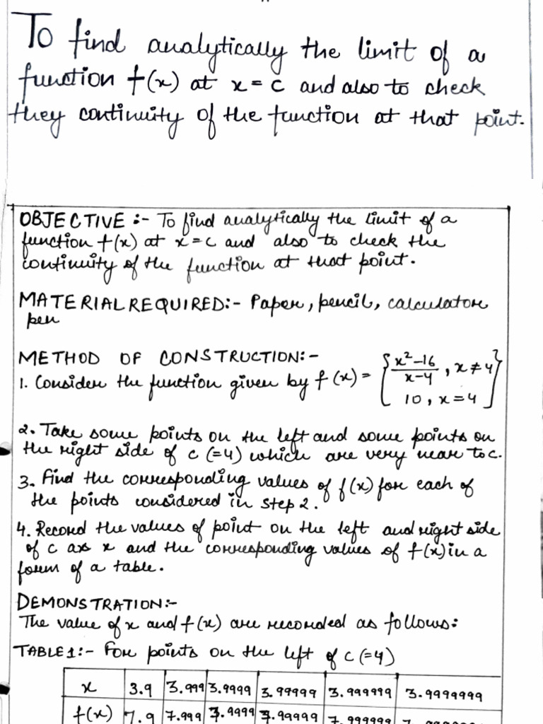 Activity - Continuity & Differentiability | PDF