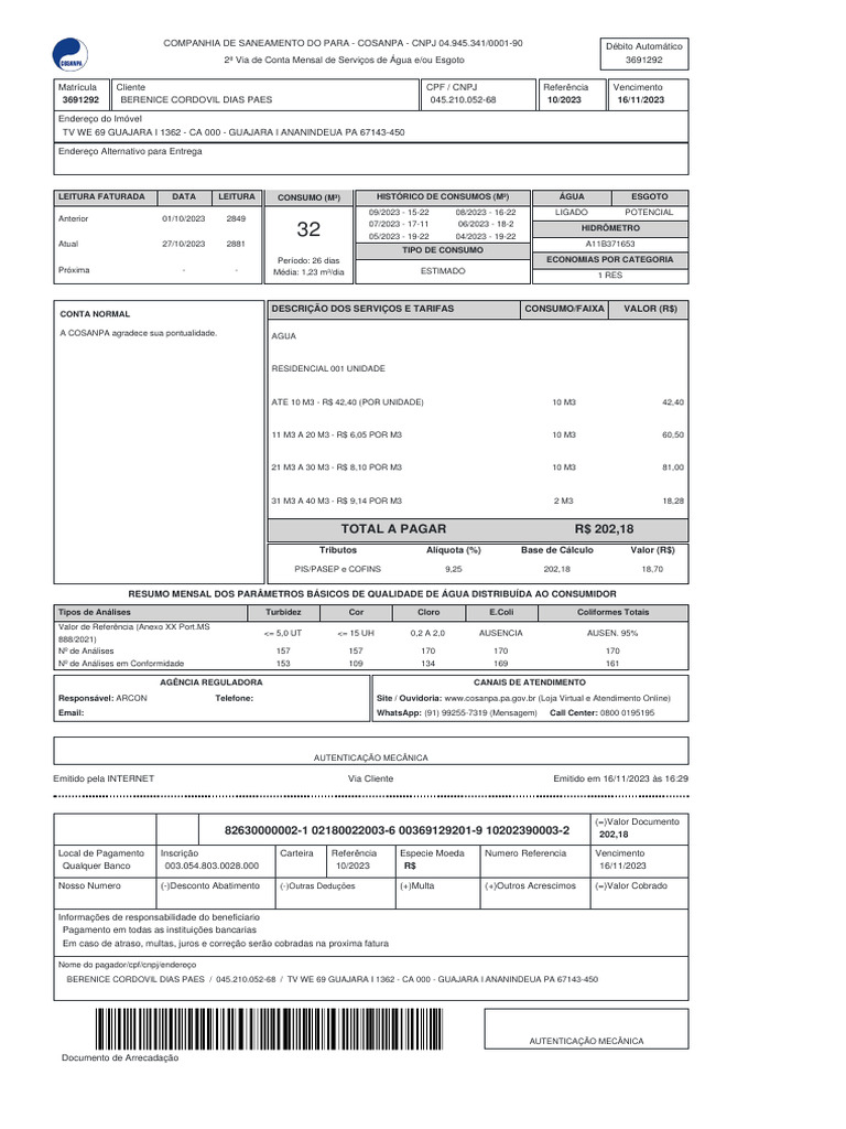 Segunda Via 3691292 | PDF