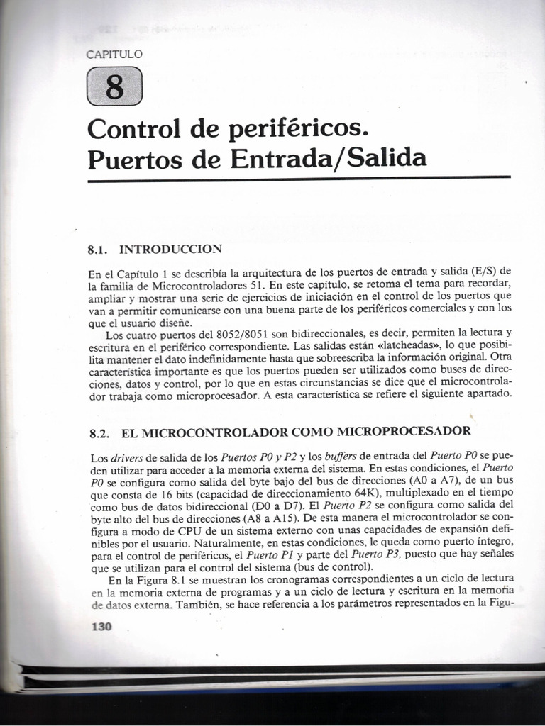 Control de Perifericos Puertos de Entrada y Salida | PDF