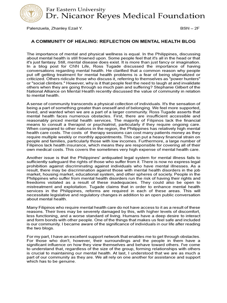 Paper Abt Mental Health | PDF | Mental Disorder | Therapy