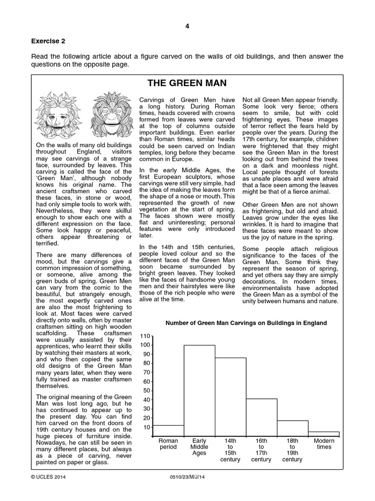 The Green Man - Reading Comp | Download Free PDF | Sculpture