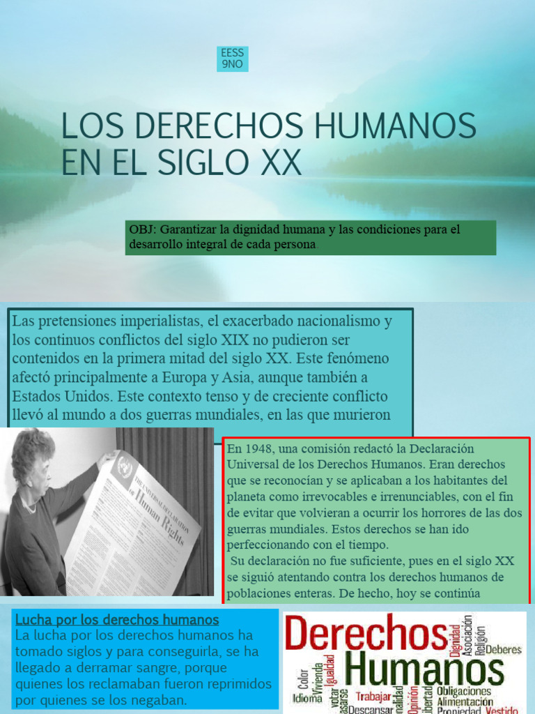 Los Derechos Humanos en El Siglo XX | PDF | Política | Ciencias sociales