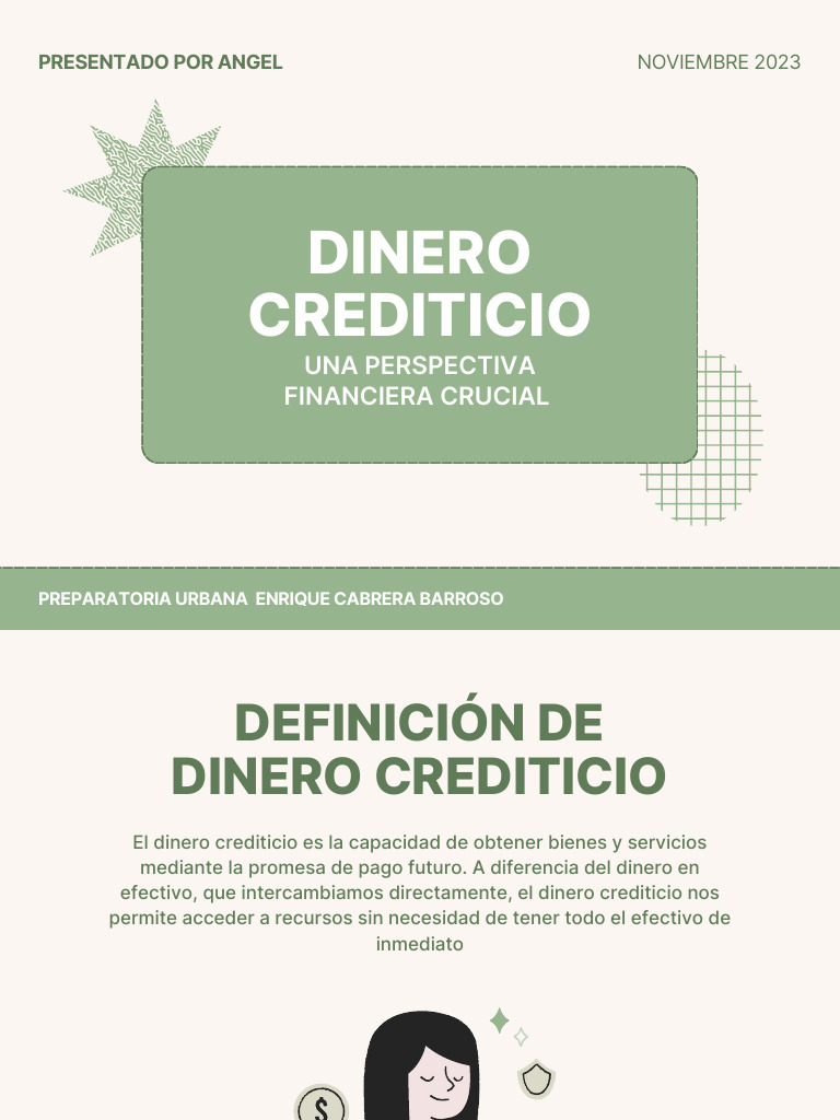 Dinero Crediticio | PDF | Dinero | Bancos
