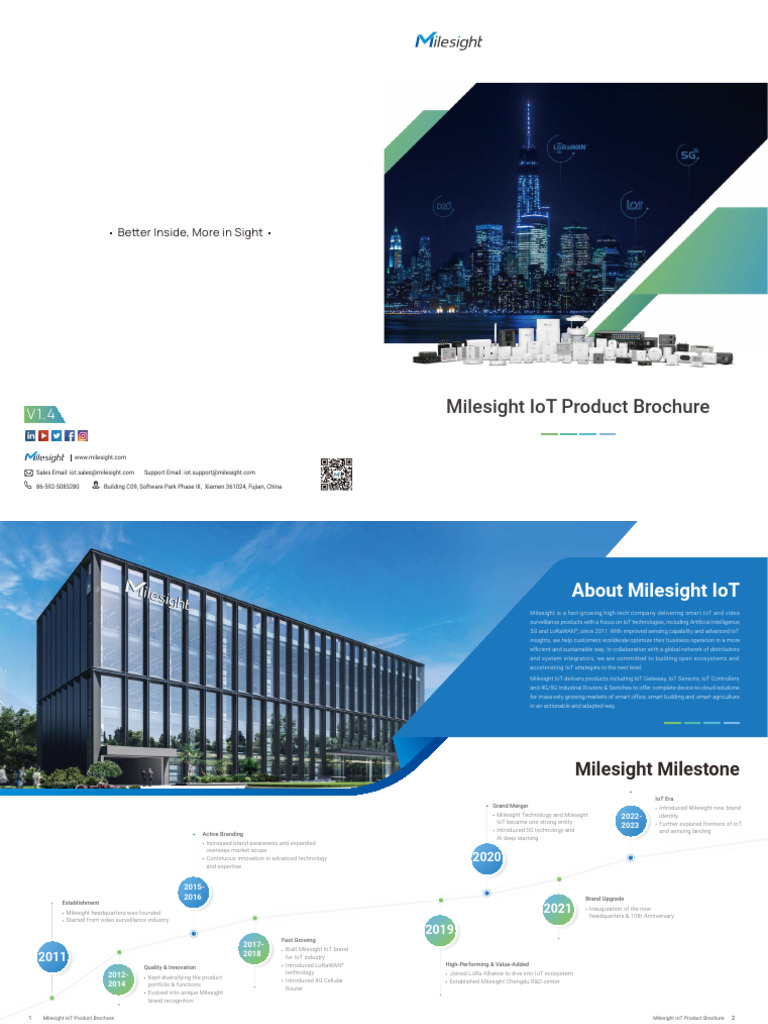 Milesight Iot Brochure Collection en | PDF | Internet Of Things | Computing
