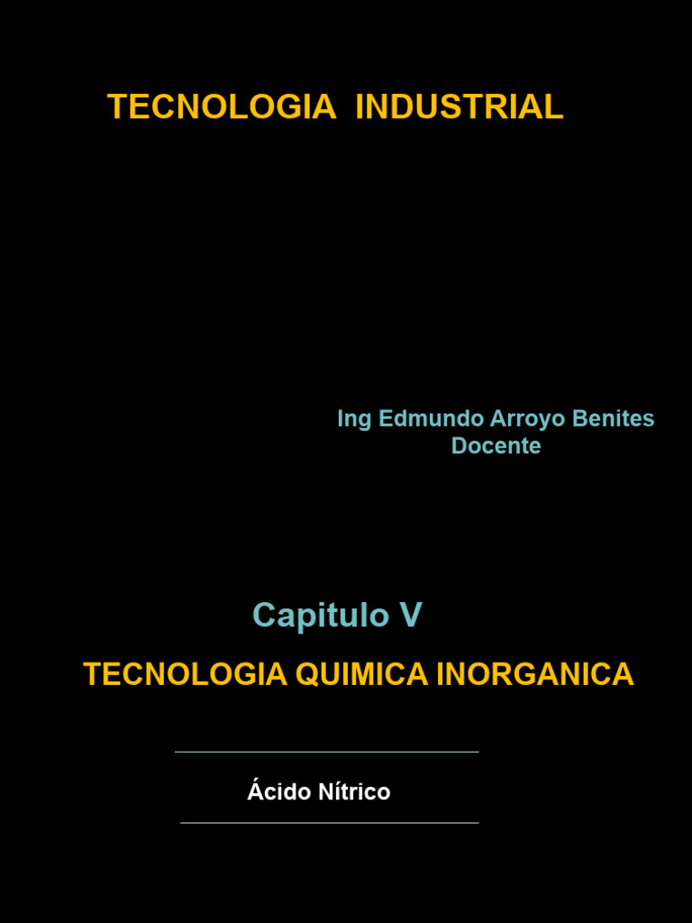 2.Obtencion de ÁCIDO NÍTRICO(Soluc. de HNO3) | PDF | Amoníaco | Ácido