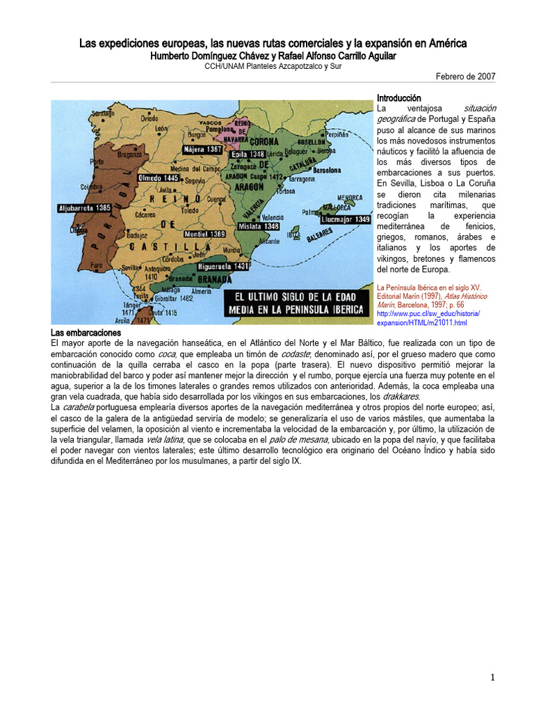 Expansión marítima europea en América | PDF | Francisco Pizarro ...