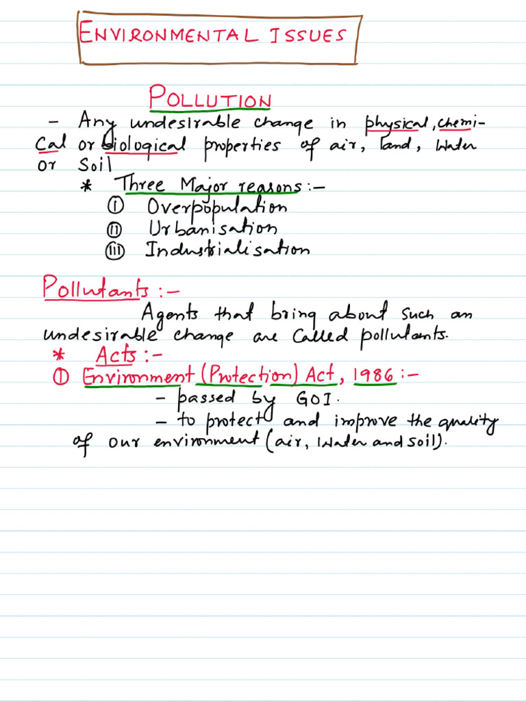 Environmental Issues | PDF