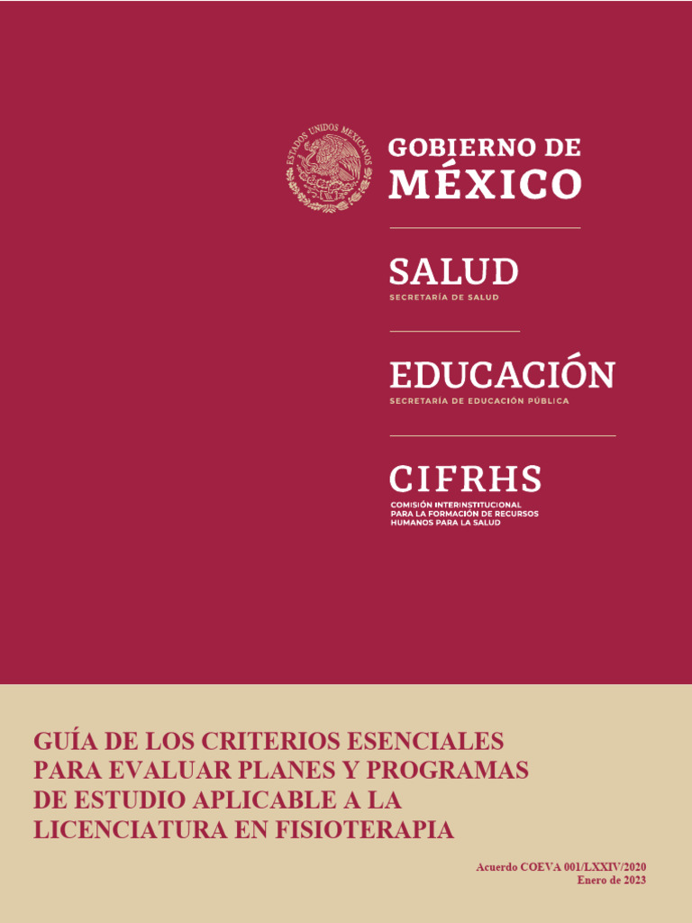 Guía_para_evaluar_los_criterios_esenciales_de_planes_y_programas | PDF | Terapia física | Plan ...